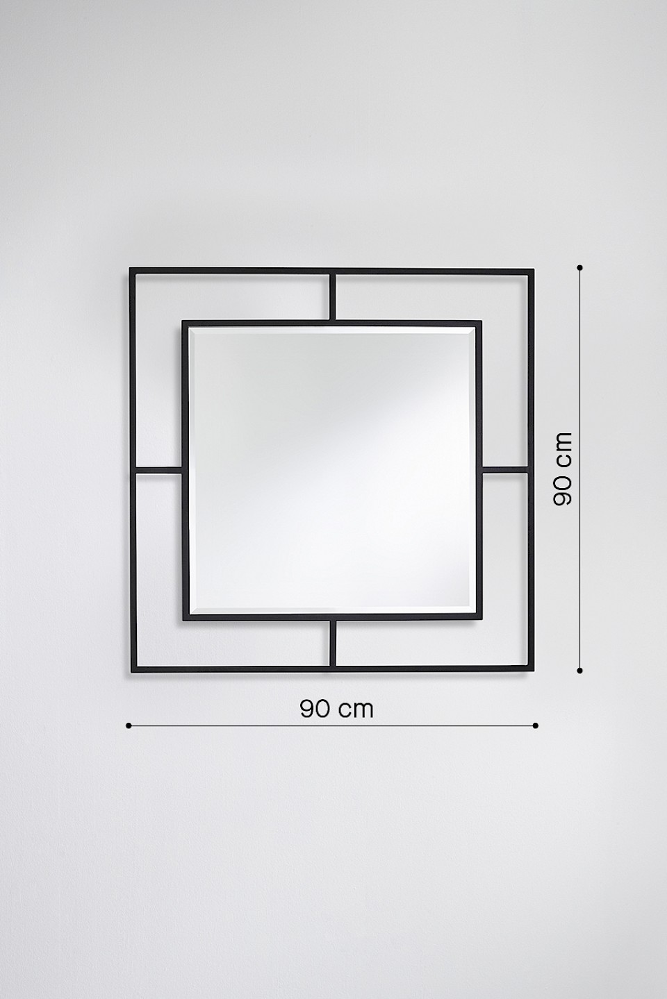 Nico Black Square - Deknudt Mirrors