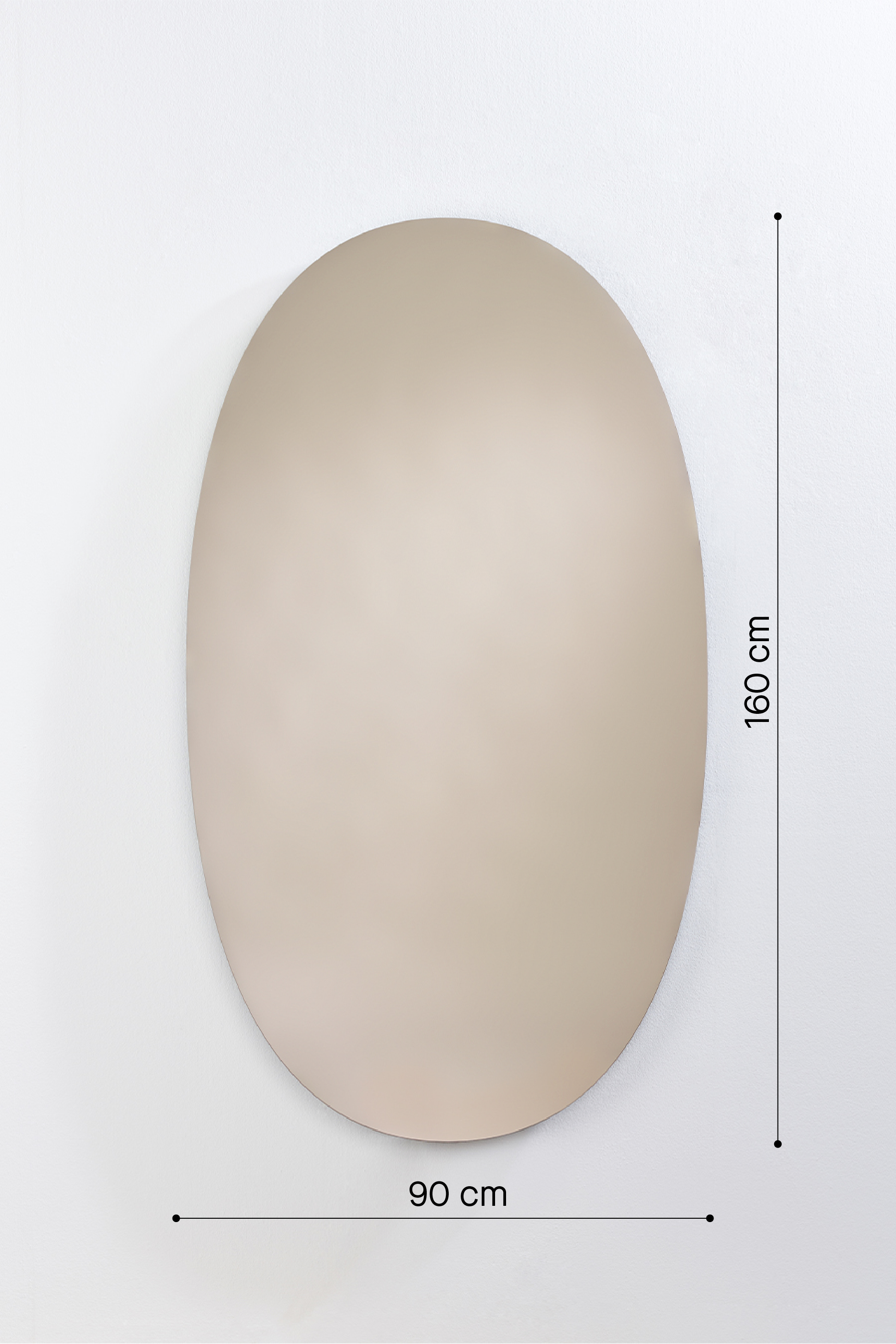Oval Bronze L - Deknudt Mirrors